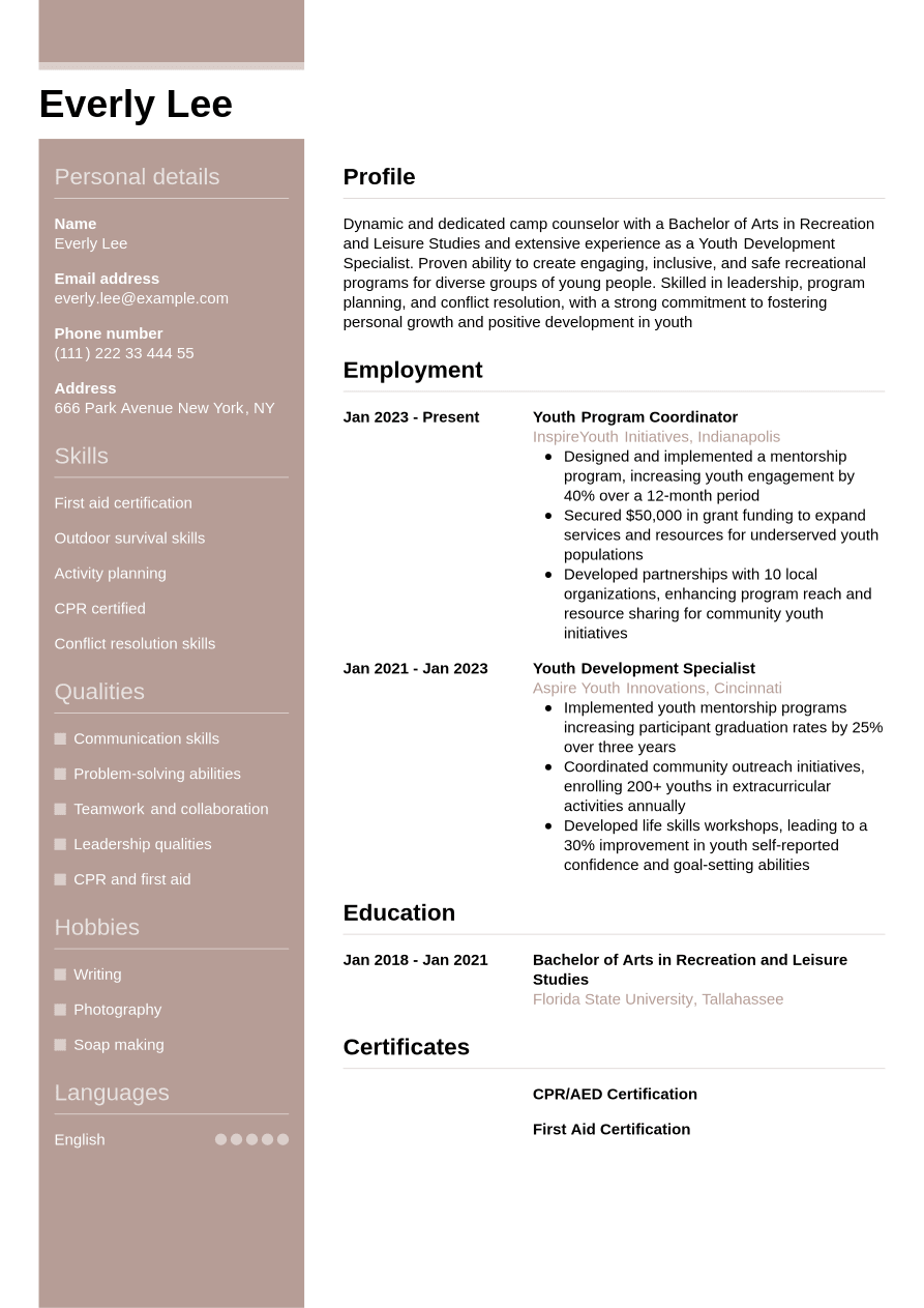 DoorDash Resume Example | Jobseeker
