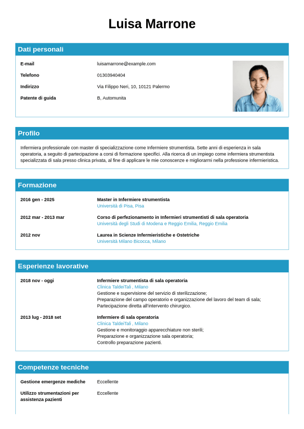 Modelli di curriculum vitae | Jobseeker