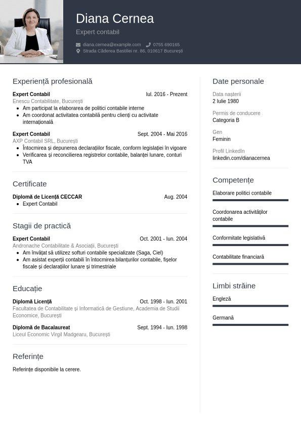 Exemple de CV-uri | Jobseeker