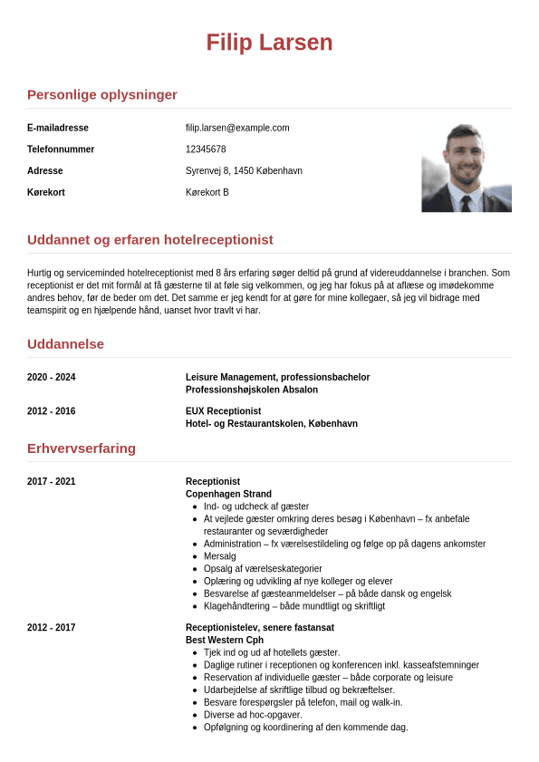 CV-skabeloner | Jobseeker