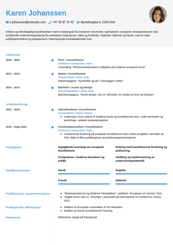 CV-eksempler | Jobseeker