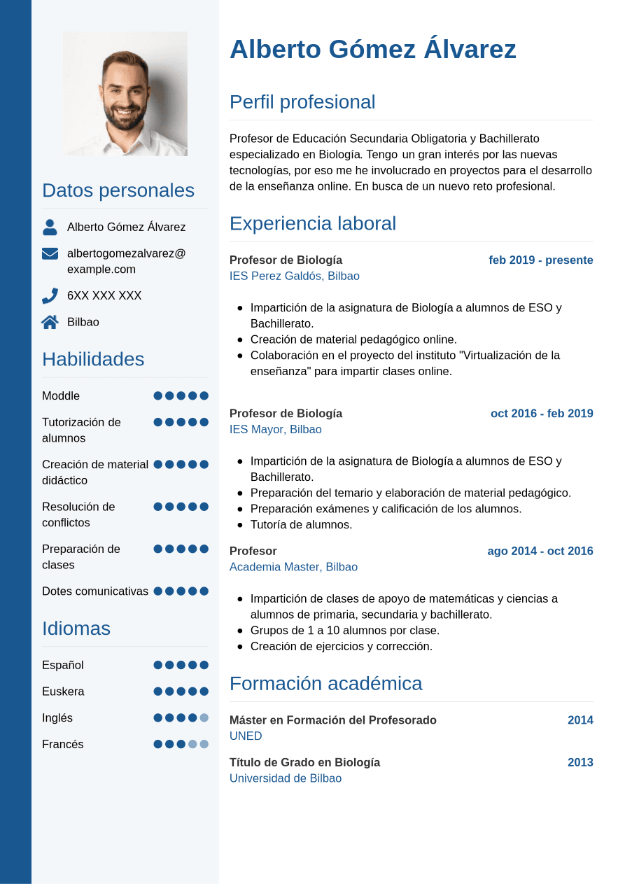 Crea tu curriculum vitae profesional en minutos | Jobseeker