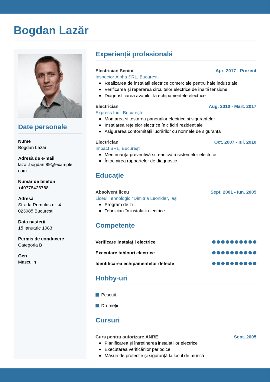 Modele de CV profesionale | Jobseeker