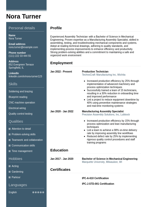 Resume examples | Jobseeker