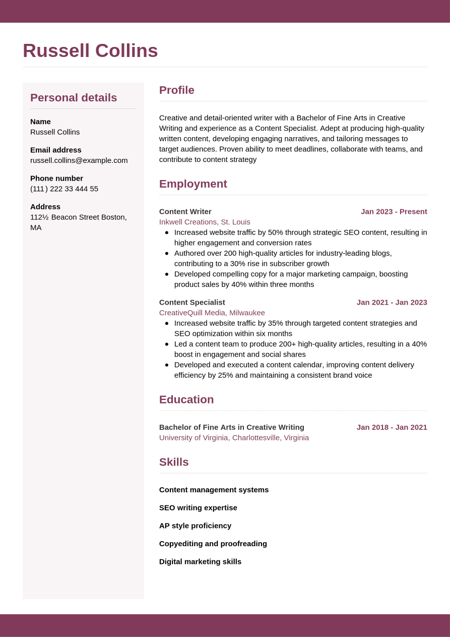 Freelance Writer Resume Writing Guide & Tips | Jobseeker