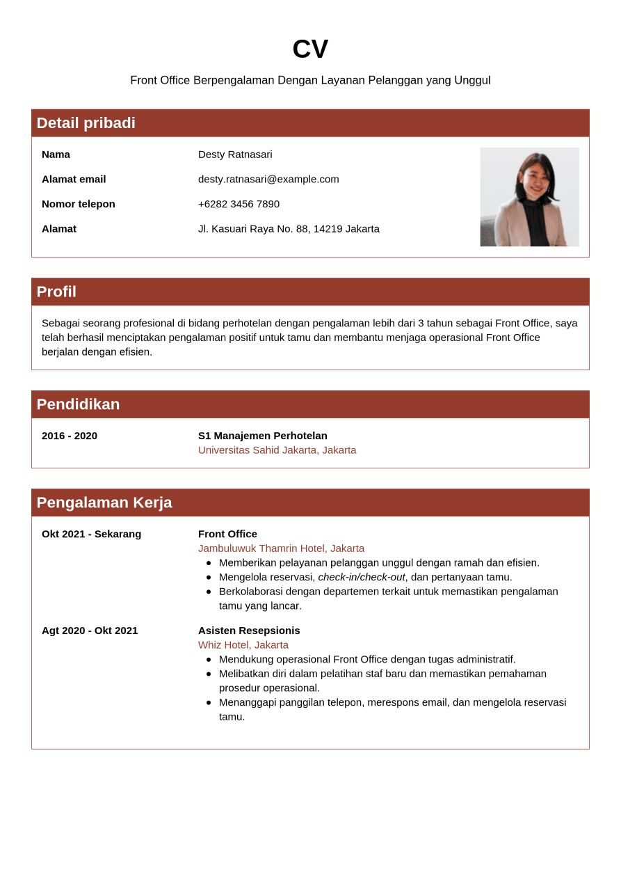 Buat CV Profesional Anda Hanya Dalam Hitungan Menit | Jobseeker