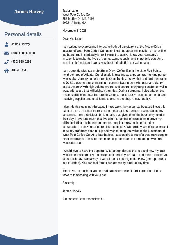 High School Cover Letter Example | Jobseeker