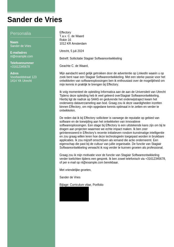 Sollicitatiebrief templates | Jobseeker