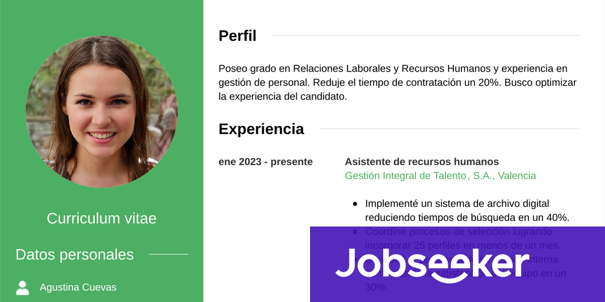 Currículum para Adecco ejemplo y consejos | Jobseeker