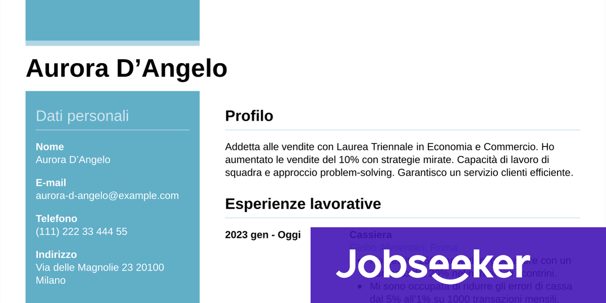 Curriculum per Lidl esempio e consigli | Jobseeker