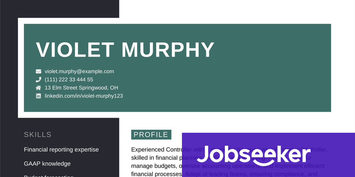 Controller Resume Writing Guide & Tips | Jobseeker