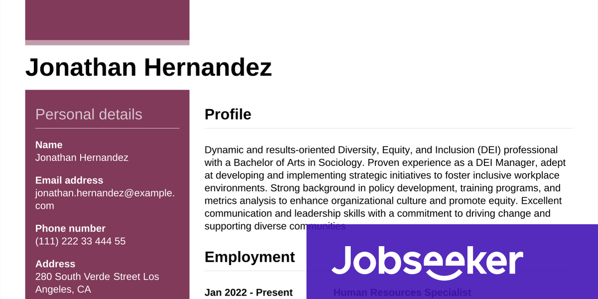 DEI Resume Writing Guide & Tips | Jobseeker