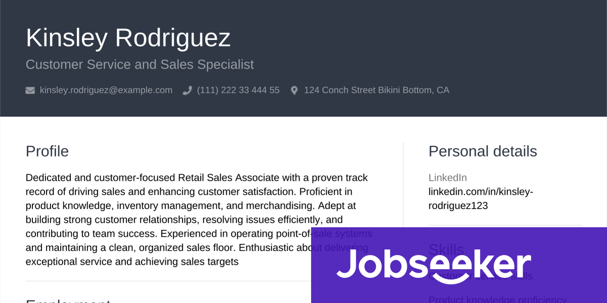 Home Depot Resume Example | Jobseeker