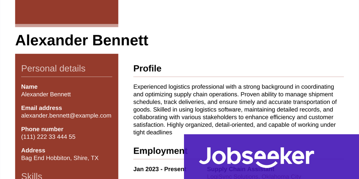Courier Resume Example & Writing Guide | Jobseeker