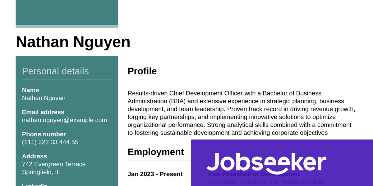 Chief Development Officer Resume Writing Guide | Jobseeker
