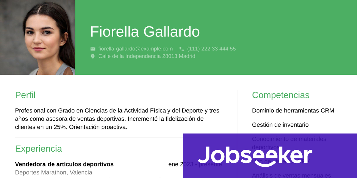 Currículum para Decathlon ejemplo y consejos | Jobseeker