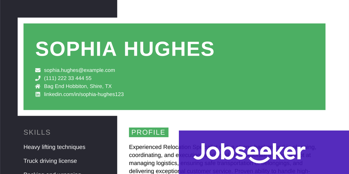 Mover Resume Writing Guide & Tips | Jobseeker