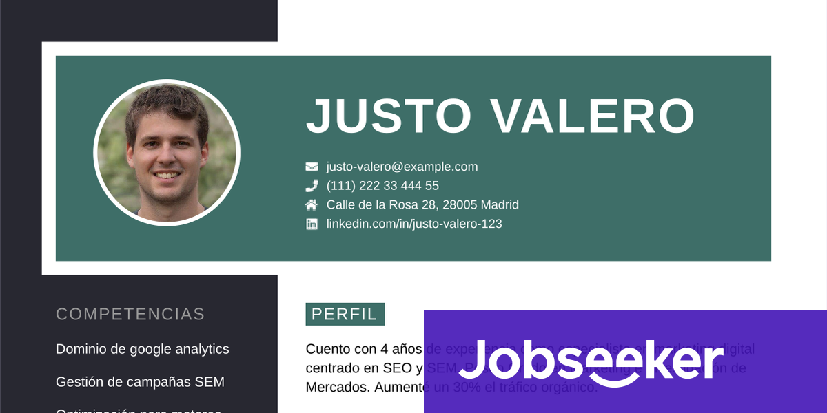 Currículum de marketing digital ejemplo y consejos | Jobseeker