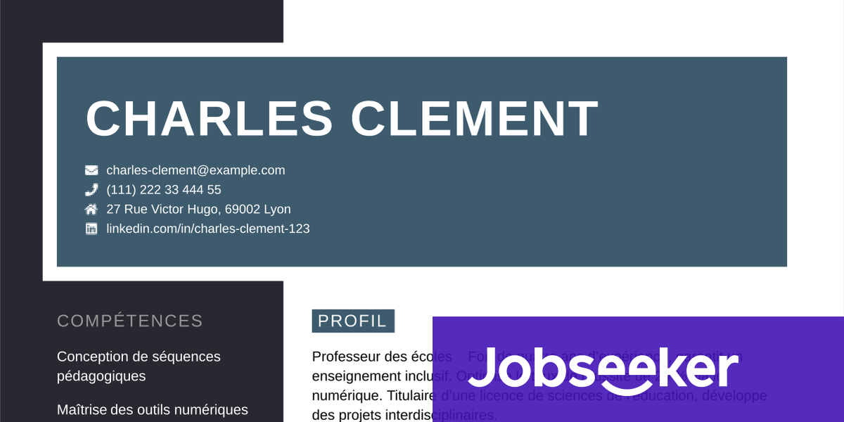 CV de enseignant : exemple et conseils | Jobseeker