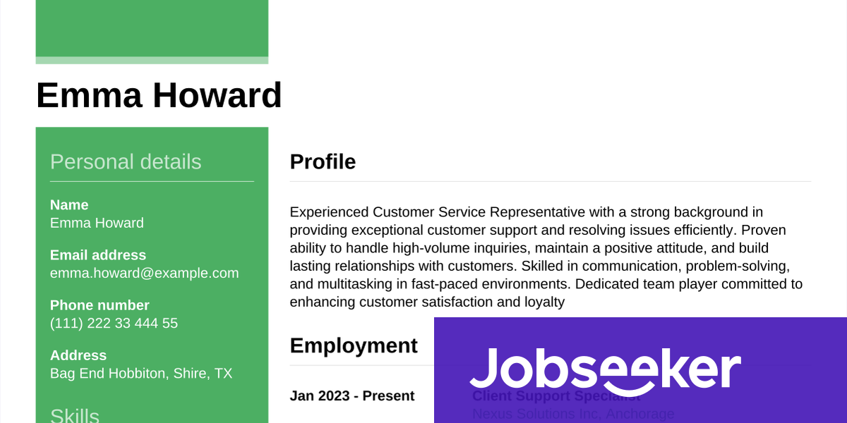 Publix Resume Example & Writing Guide | Jobseeker