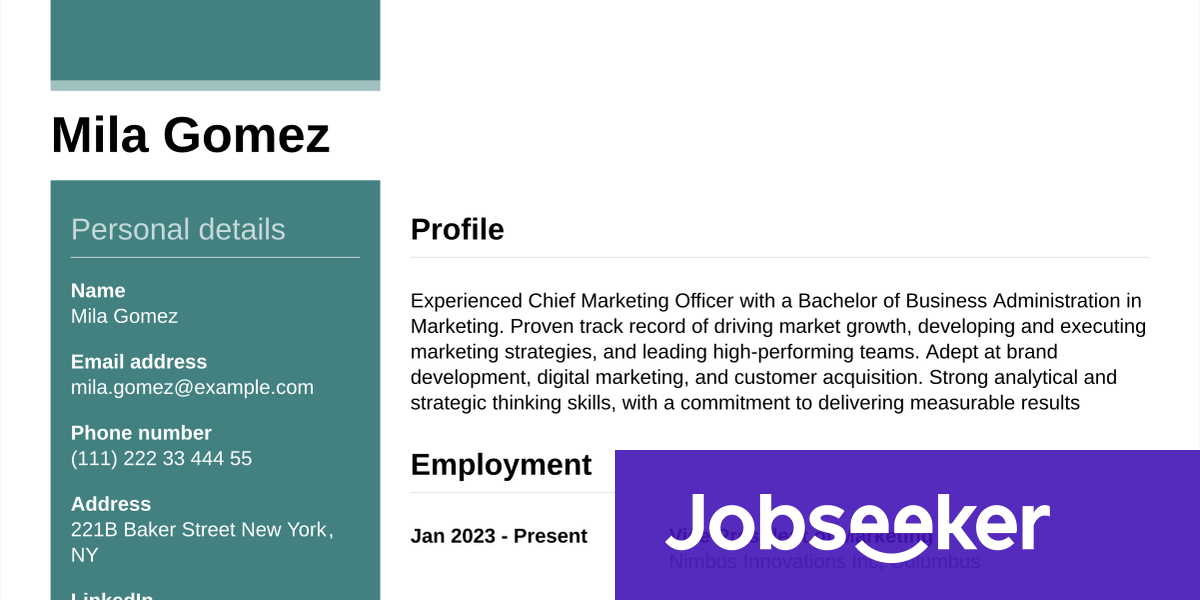 CMO Resume Writing Guide & Tips | Jobseeker