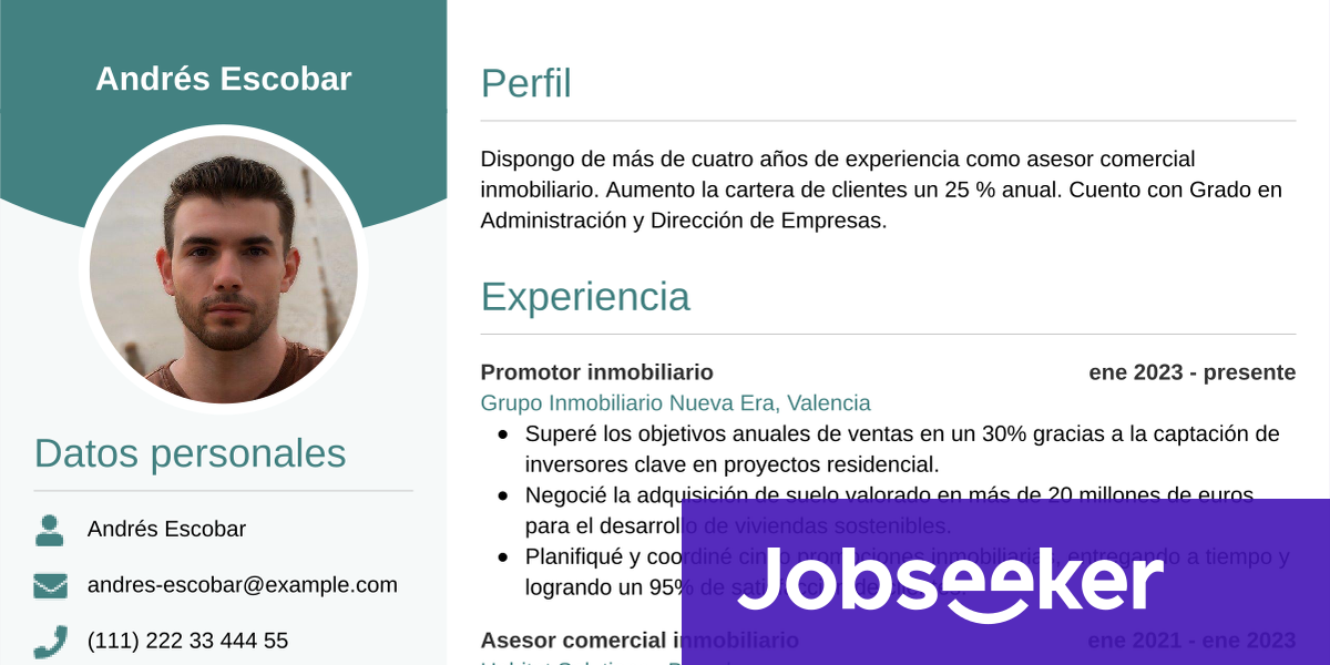 Currículum para Fadesa ejemplo y consejos | Jobseeker
